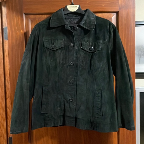Maxima | Jackets & Coats | Maxima By Wilsons Leather Black 0 Suede ...